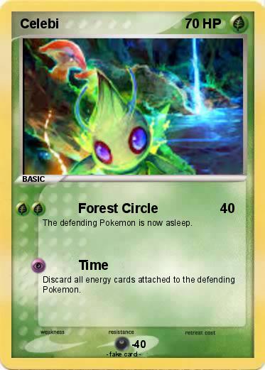 Pokémon Celebi 1677 1677 - Forest Circle - My Pokemon Card