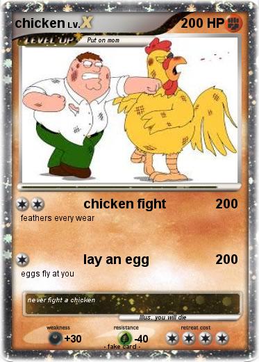 Pokémon chicken 972 972 - chicken fight - My Pokemon Card