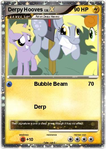 Pokémon Derpy Hooves 130 130 - Bubble Beam - My Pokemon Card