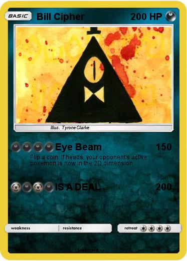 Pokémon Bill Cipher 485 485 - Eye Beam - My Pokemon Card