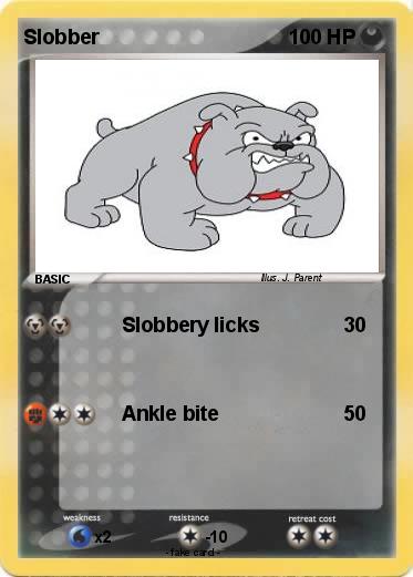 Pokémon Slobber 16 16 - Slobbery licks - My Pokemon Card