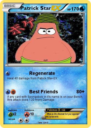 Pokémon Patrick Star 534 534 - Regenerate - My Pokemon Card