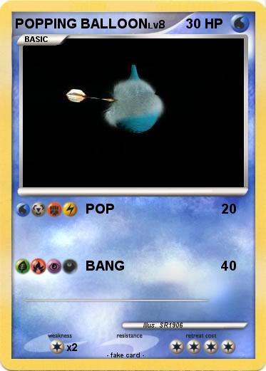 Pokémon POPPING BALLOON - POP - My Pokemon Card