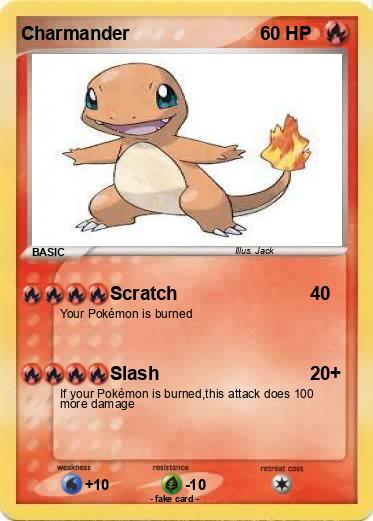Pokémon Charmander 2621 2621 - Scratch - My Pokemon Card