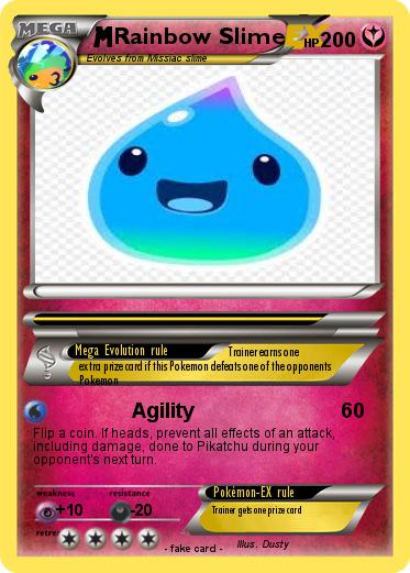 Pokémon Rainbow Slime - Agility - My Pokemon Card