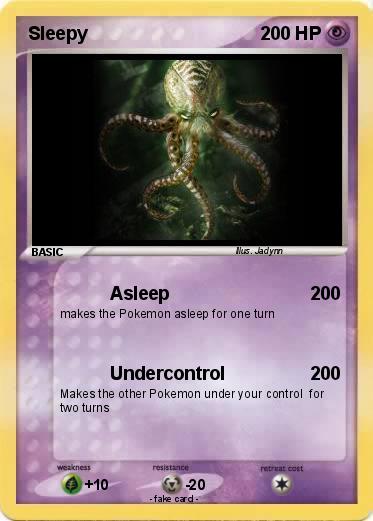 Pokémon Sleepy 218 218 - Asleep - My Pokemon Card