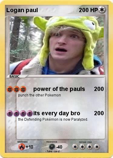Pokémon Logan paul 114 114 - power of the pauls - My Pokemon Card