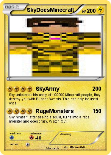 Pokémon SkyDoesMinecraft 762 762 - SkyArmy - My Pokemon Card