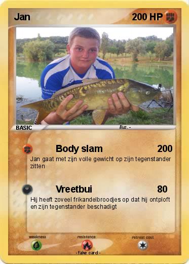 Pokémon Jan 88 88 - Body slam - My Pokemon Card