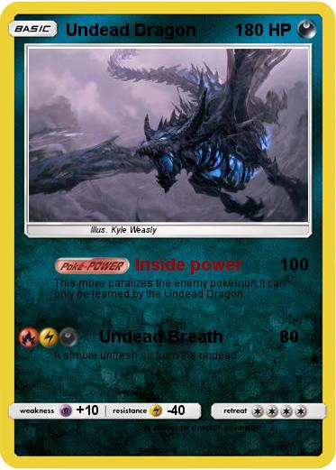 Pokémon Undead Dragon 10 10 - Inside power - My Pokemon Card