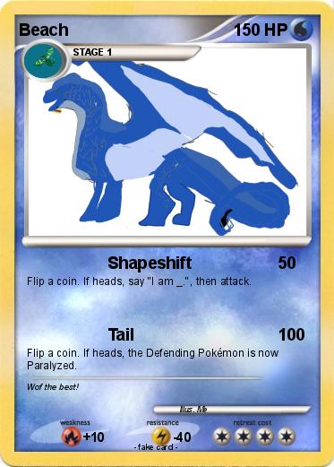 Pokémon Beach 124 124 - Shapeshift - My Pokemon Card