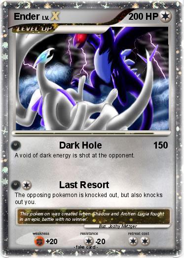 Pokémon Ender 670 670 - Dark Hole - My Pokemon Card