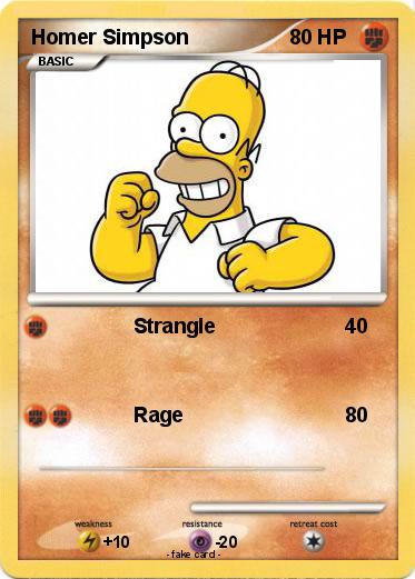 Pokémon Homer Simpson 906 906 - Strangle - My Pokemon Card