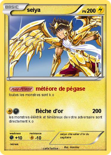 Pokémon seiya 101 101 - météore de pégase - Ma carte Pokémon