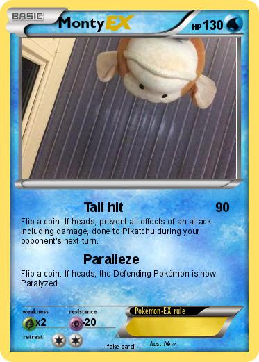 Pokémon Monty 102 102 - Tail hit - My Pokemon Card