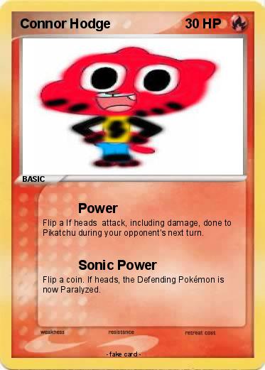 Pokémon Connor Hodge - Power - My Pokemon Card