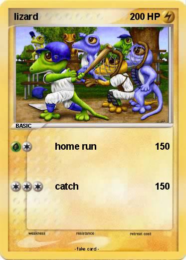 Pokémon lizard 142 142 - home run - My Pokemon Card