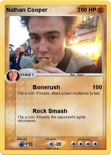 Pokémon Nathan Cooper - Bonerush - My Pokemon Card