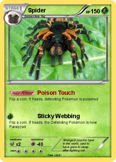 Pokémon Spider 1889 1889 - Poison Touch - My Pokemon Card