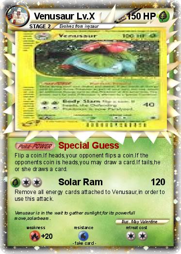 Pokémon Venusaur Lv X 7 7 - Special Guess - My Pokemon Card