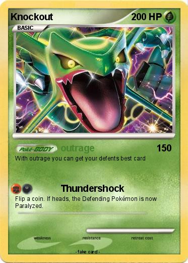 Pokémon Knockout 25 25 - outrage - My Pokemon Card