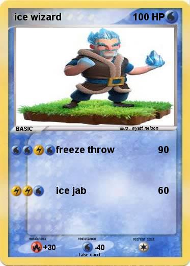 Pokémon ice wizard 8 8 - freeze throw - My Pokemon Card