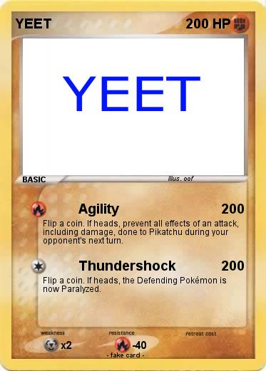 Pokémon YEET 149 149 - Agility - My Pokemon Card