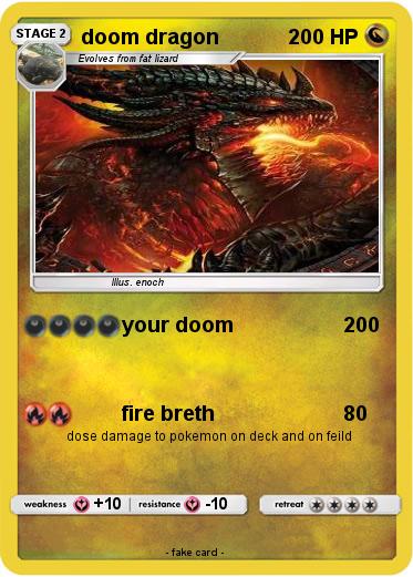 Pokémon doom dragon 22 22 - your doom - My Pokemon Card