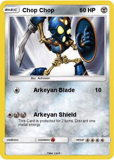 Pokémon Chop Chop 307 307 - Arkeyan Blade - My Pokemon Card