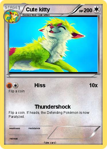 Pokémon Cute kitty 111 111 - Hiss - My Pokemon Card