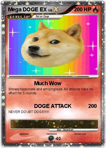 Pokémon Mega DOGE EX 9 9 - Much Wow - My Pokemon Card