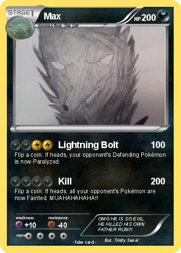 Pokémon Max 1561 1561 - Lightning Bolt - My Pokemon Card