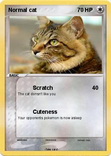 Pokémon Normal cat 3 3 - Scratch - My Pokemon Card