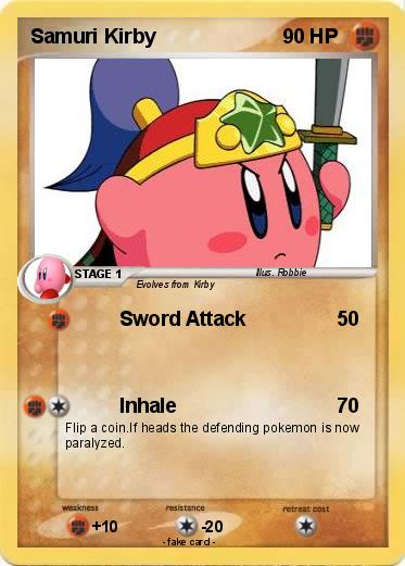 Pokémon Samuri Kirby - Sword Attack - My Pokemon Card