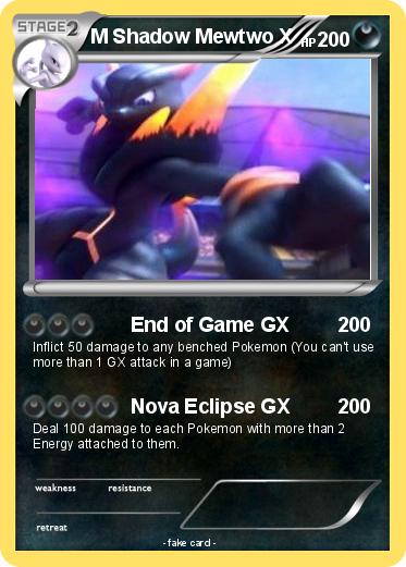 Pokémon M Shadow Mewtwo X 1 1 - End of Game GX - My Pokemon Card