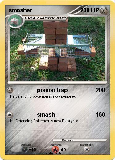 Pokémon smasher 75 75 - poison trap - My Pokemon Card