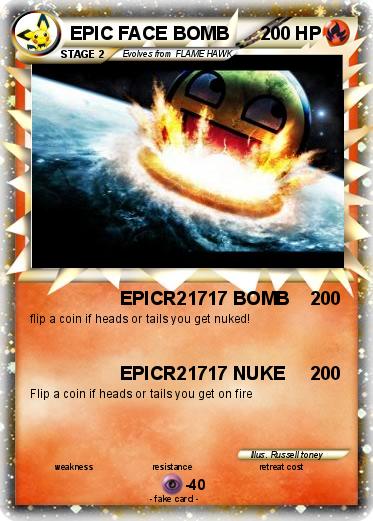 Pokémon EPIC FACE BOMB - EPICR21717 BOMB - My Pokemon Card