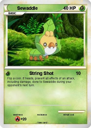 Pokémon Sewaddle 57 57 - String Shot - My Pokemon Card