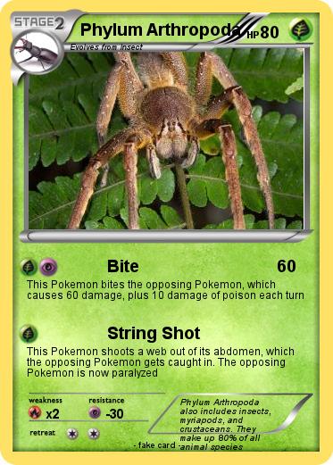 Pokémon Phylum Arthropoda - Bite - My Pokemon Card