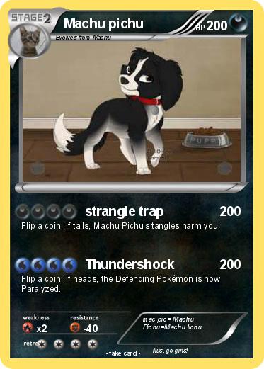 Pokémon Machu pichu 6 6 - strangle trap - My Pokemon Card
