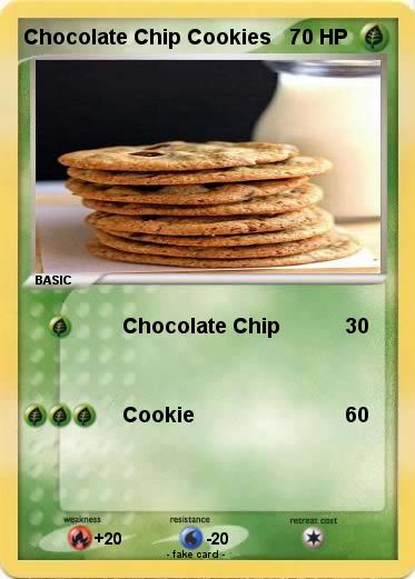 Pokémon Chocolate Chip Cookies - Chocolate Chip - My Pokemon Card