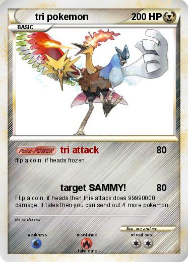 Pokémon tri pokemon - tri attack - My Pokemon Card