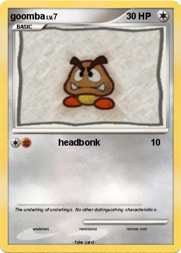 Pokémon goomba 861 861 - headbonk - My Pokemon Card