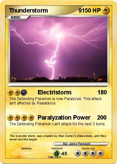 Pokémon Thunderstorm 9 9 - Electristorm 180 - My Pokemon Card