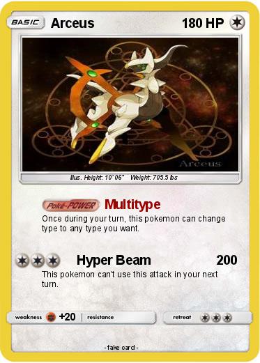 Pokémon Arceus 11366 11366 - Multitype - My Pokemon Card