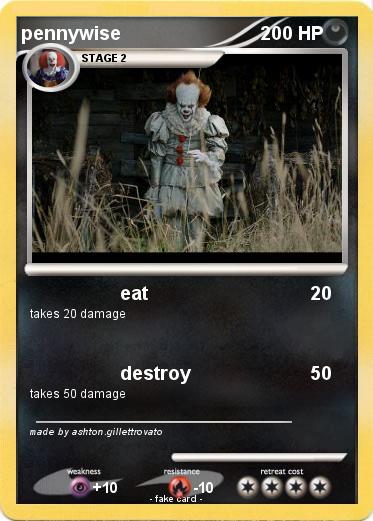 Pokémon pennywise 221 221 - eat - My Pokemon Card
