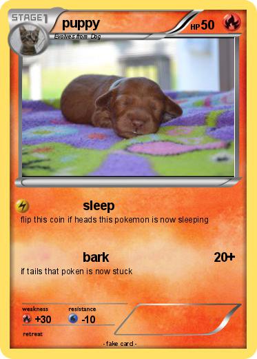 Pokémon puppy 924 924 - sleep - My Pokemon Card