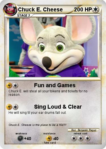 Pokémon Chuck E Cheese 42 42 - Fun and Games - My Pokemon Card