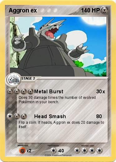 Pokémon Aggron ex 7 7 - Metal Burst - My Pokemon Card