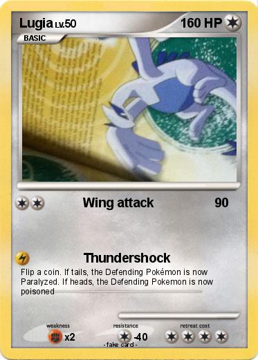 Pokémon Lugia 8205 8205 - Wing attack - My Pokemon Card